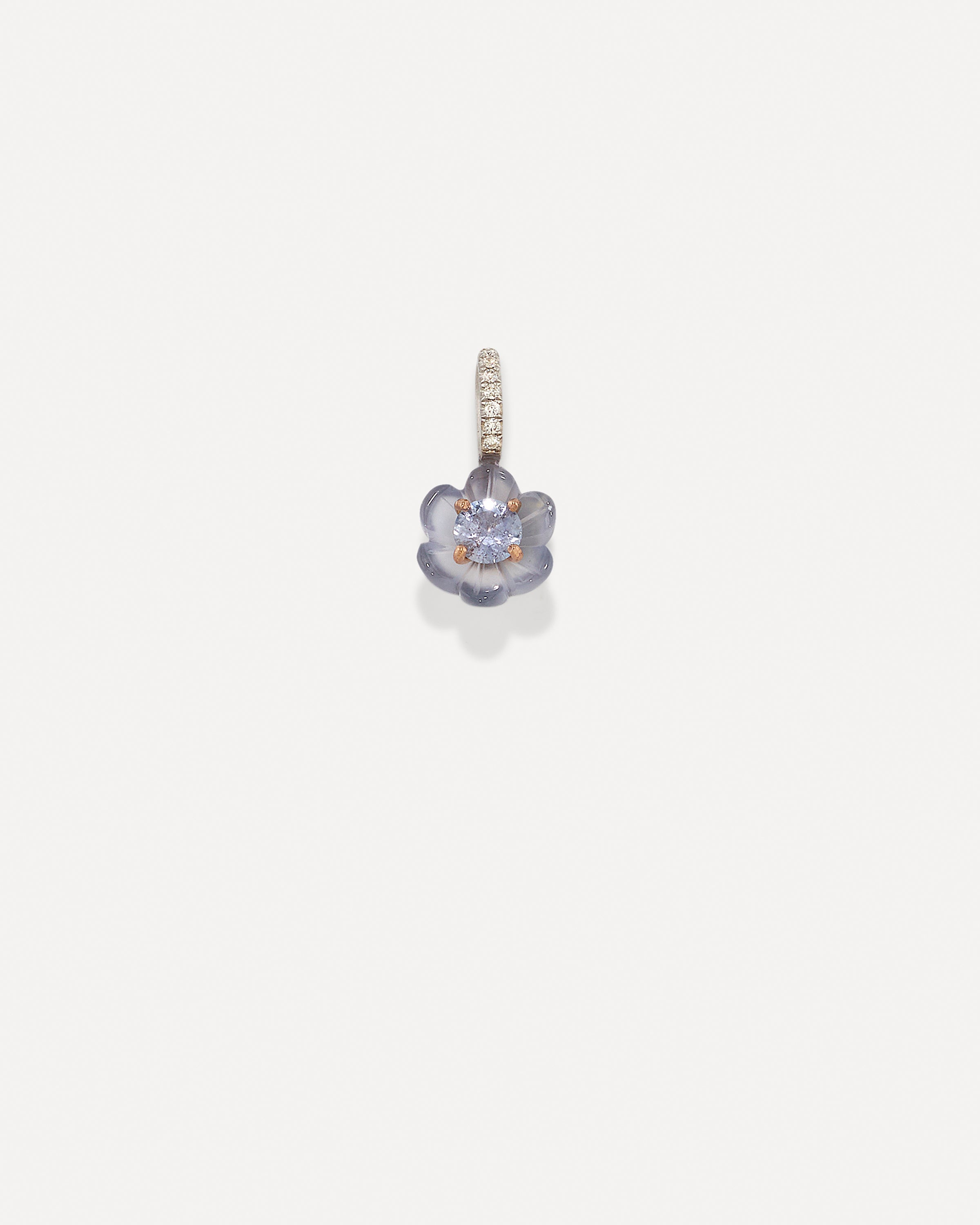 Pavé Petite Tropical Flower Charm 18k Gold – Irene Neuwirth
